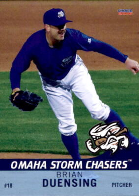 2016 Omaha Storm Chasers Choice 9 Brian Duensing Omaha Nebraska NE ...