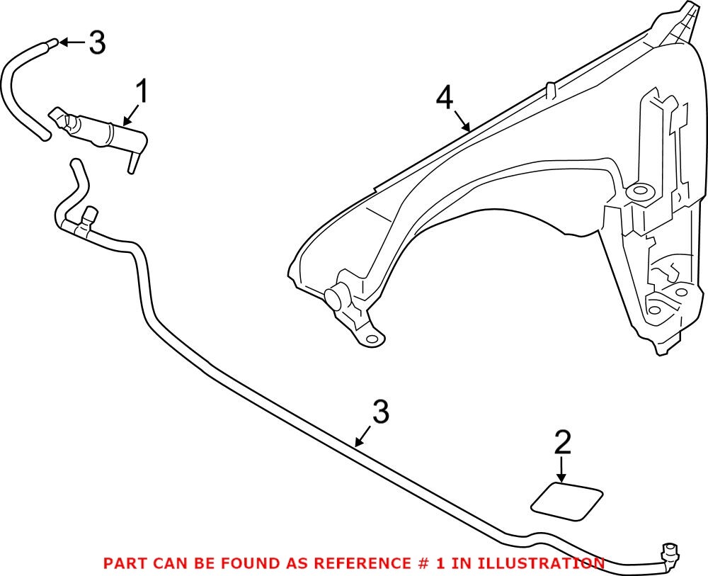 Genuine OEM Headlight Washer Nozzle for BMW 61677357001 | eBay