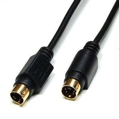 Belkin Male S-Video Cable for PC/TV/DVD/VCR 25 ft. Gold Plated 4 Pin ...