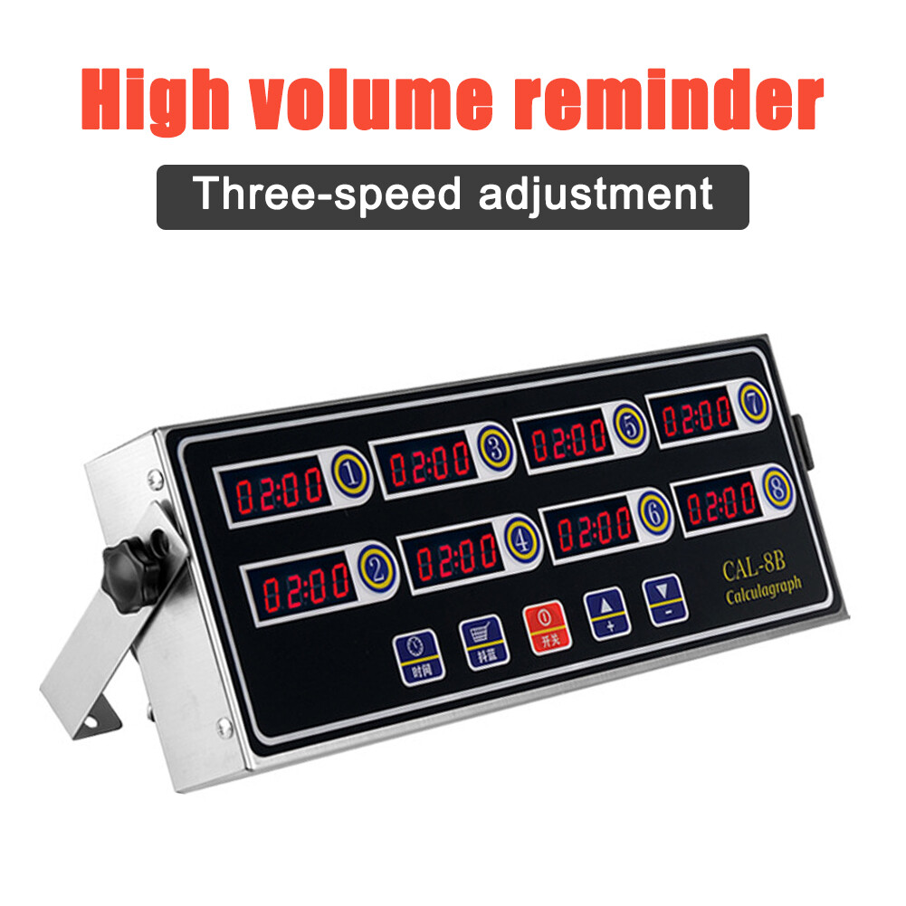 Kitchen Timer 8 Channel Digital Timer Loud Alarm Cooking Timer Clock ...