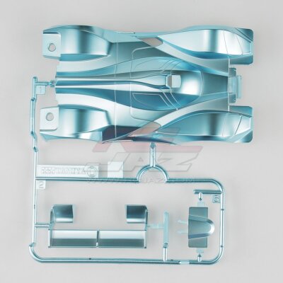 Tamiya 9004493 1/32 Mini 4WD Jr Heat Edge Blue Metallic Plated Body ...