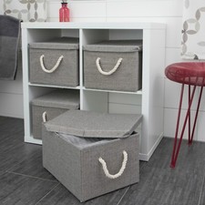 Aufbewahrungsboxen für den Wohnbereich aus Stoff/Textil mit Deckel ...