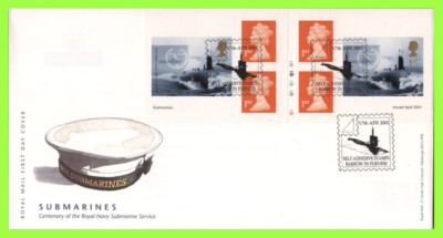 G.B. 2001 Submarines pl. no booklet Royal Mail First Day Cover Barrow ...