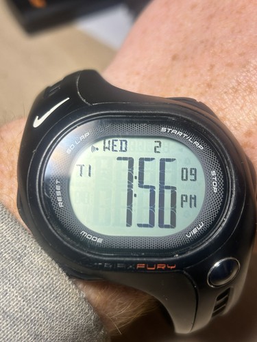 VTG Nike Triax Fury Watch Mens Y2K Digital Chrono WG05-4000 Grey ...