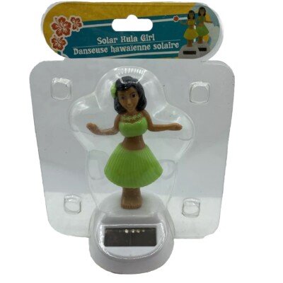 Solar Powered Dancing Hula Girl Green New | eBay