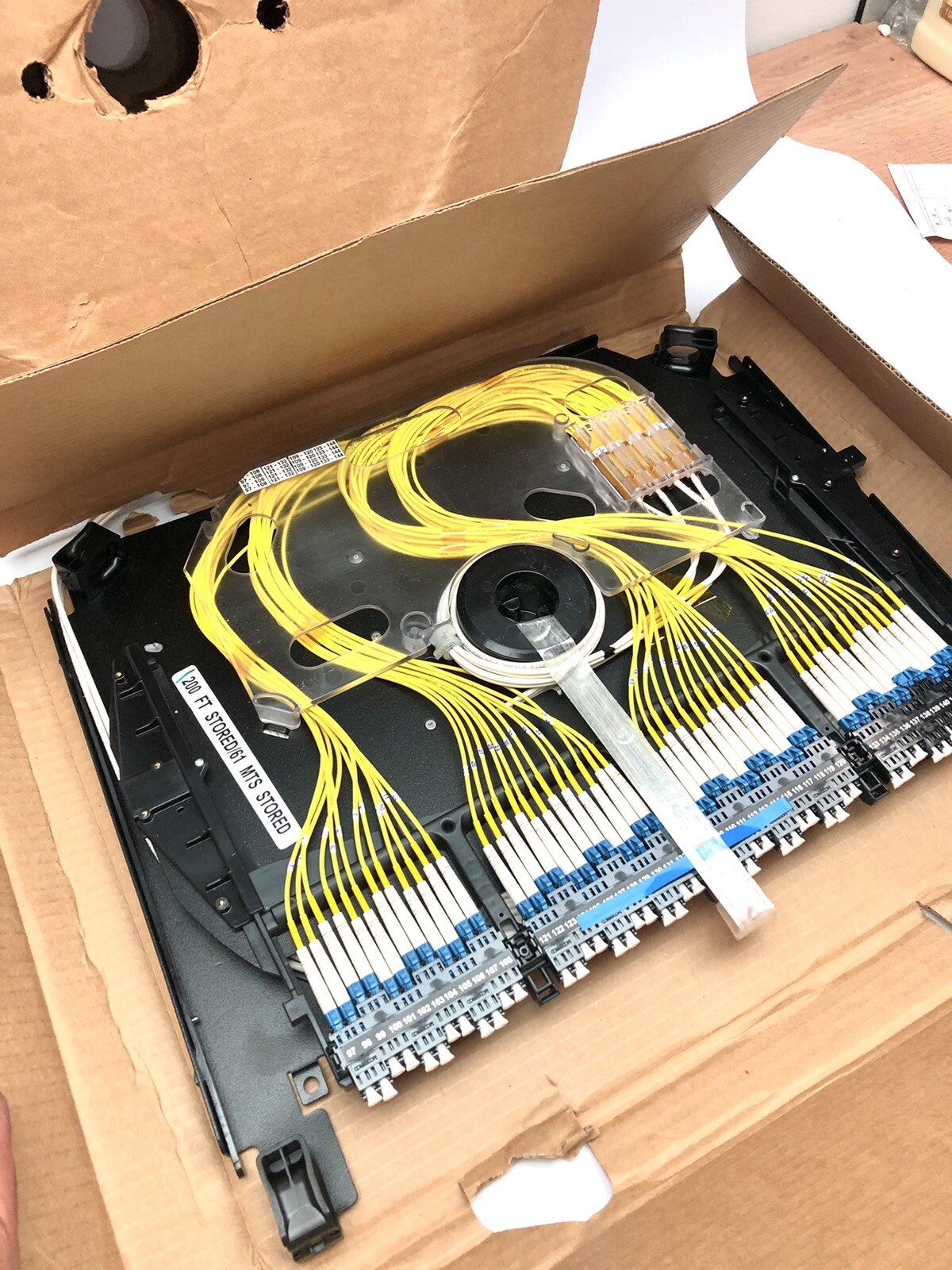 COMMSCOPE LOADED FIBER CABLE OPTIC SHELF WITH 200FT STORED /61 MTS | eBay