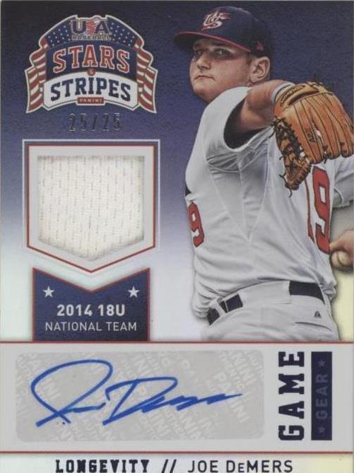 2015 Panini Stars and Stripes - Game Gear Joe DeMers #47 Longevity ...