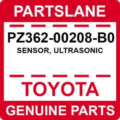 PZ362-00208-B0 Toyota OEM Genuine SENSOR, ULTRASONIC | eBay