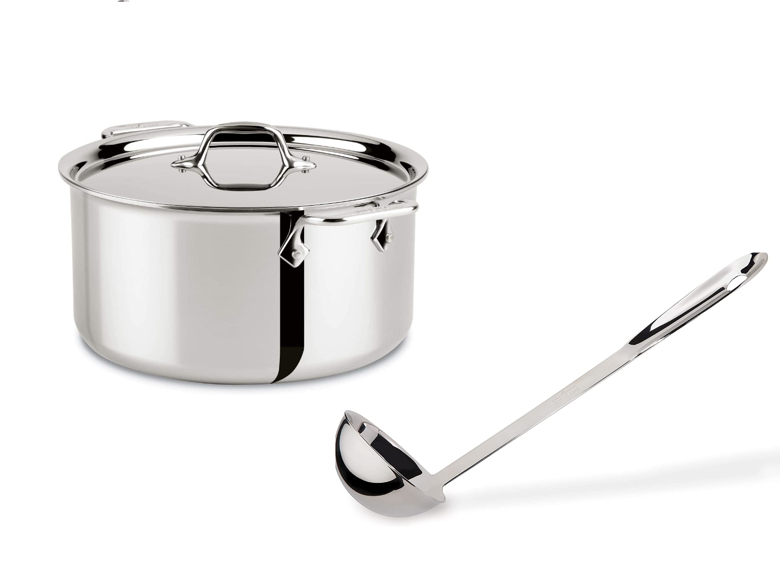 All-Clad 8-Qt 4408 SS D3 8-qt Ultimate Soup Pot with All-clad 14-inch ...