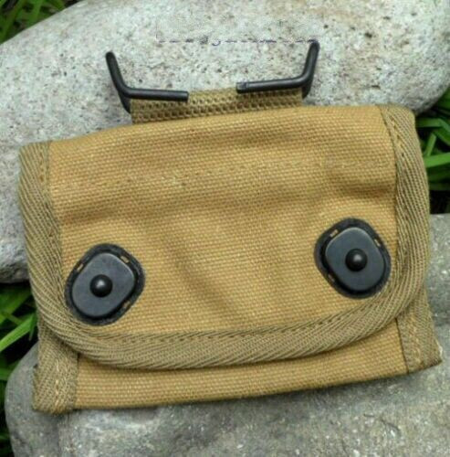 WW2 US ARMY 1945 LENSATIC COMPASS CANVAS POUCH BAG KHAKI | eBay
