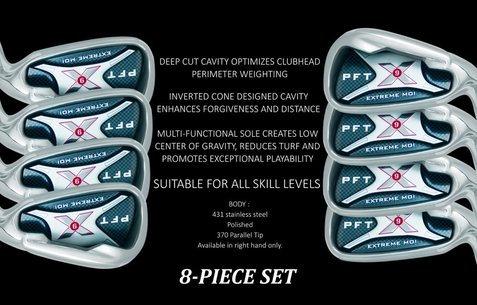 Big Tall Golf Clubs XXL Made +2" XL Extra Long Irons Set Jumbo Grips | eBay