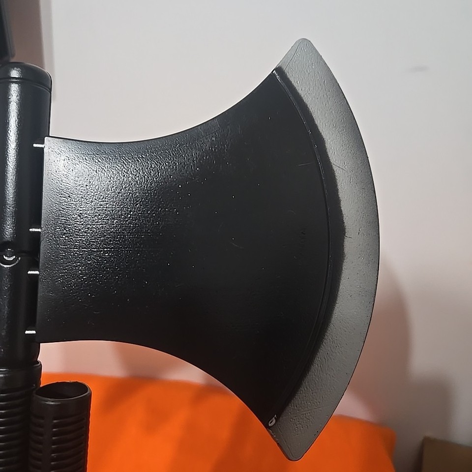 Plastic Double Bladed Broad Axe Executioner Grim Reaper Costume Prop ...