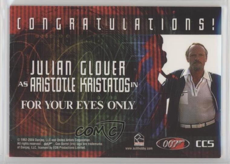 2004 James Bond: The Quotable Bond Julian Glover as Aris Kristatos #CC5 ...