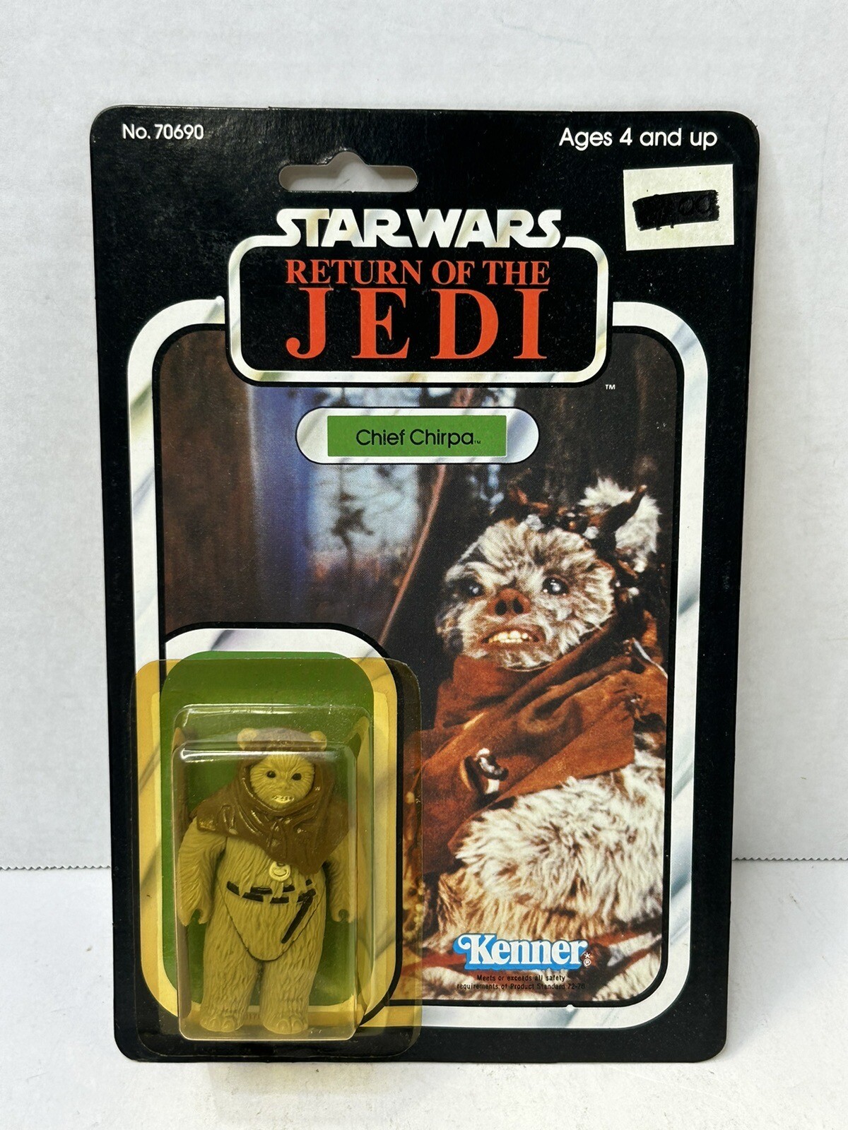 Vintage 1983 Star Wars Return of the Jedi - Chief Chirpa - MOC 77 Back ...