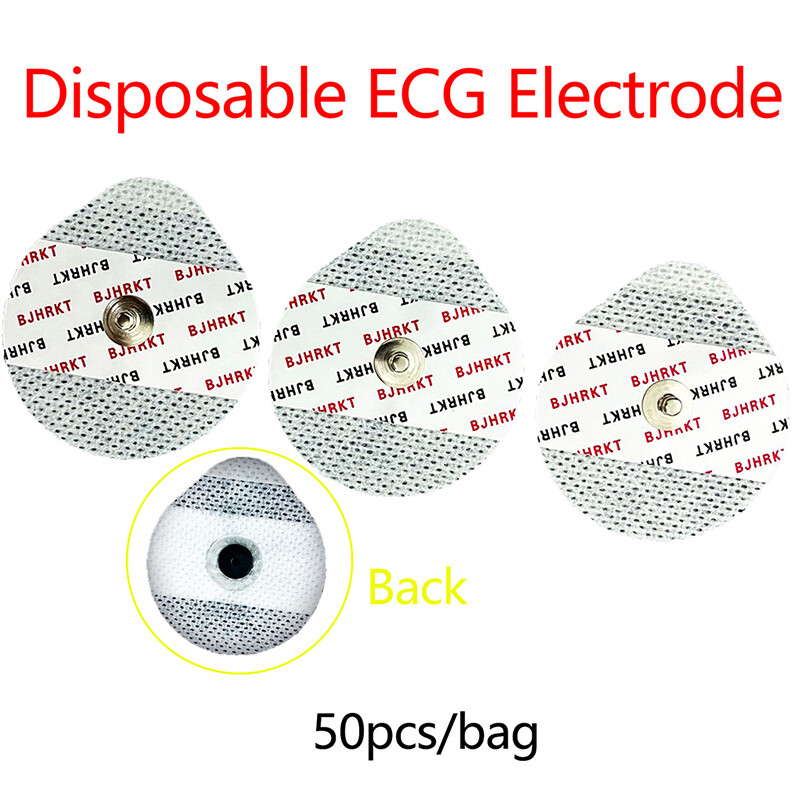 50pcs ECG Electrodes Medical Disposable Electrode Patch EKG Electrode ...