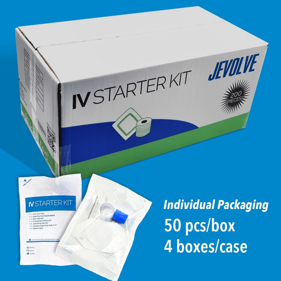 IV Starter Kit with Gauze/Chlorascrub Swab LF Posi-Guard Latex-Free ...