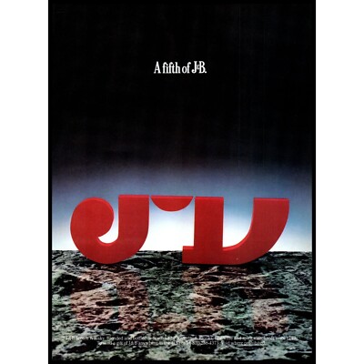 1988 J&B Scotch Vintage Print Ad A Fifth of JB Man Cave Bar Wall Art ...