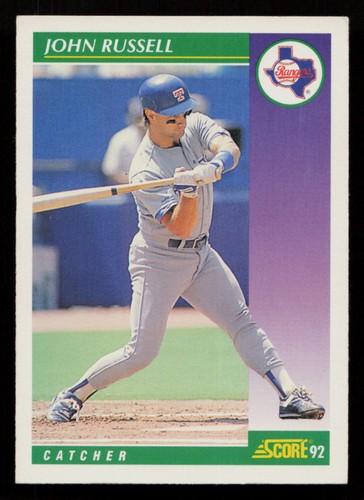 1992 Score John Russell #339 Texas Rangers Baseball Card | eBay