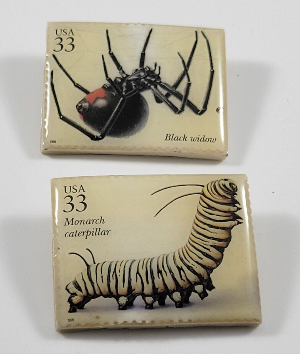 Black Widow Spider Monarch Caterpillar USA Stamps 33 … - Gem