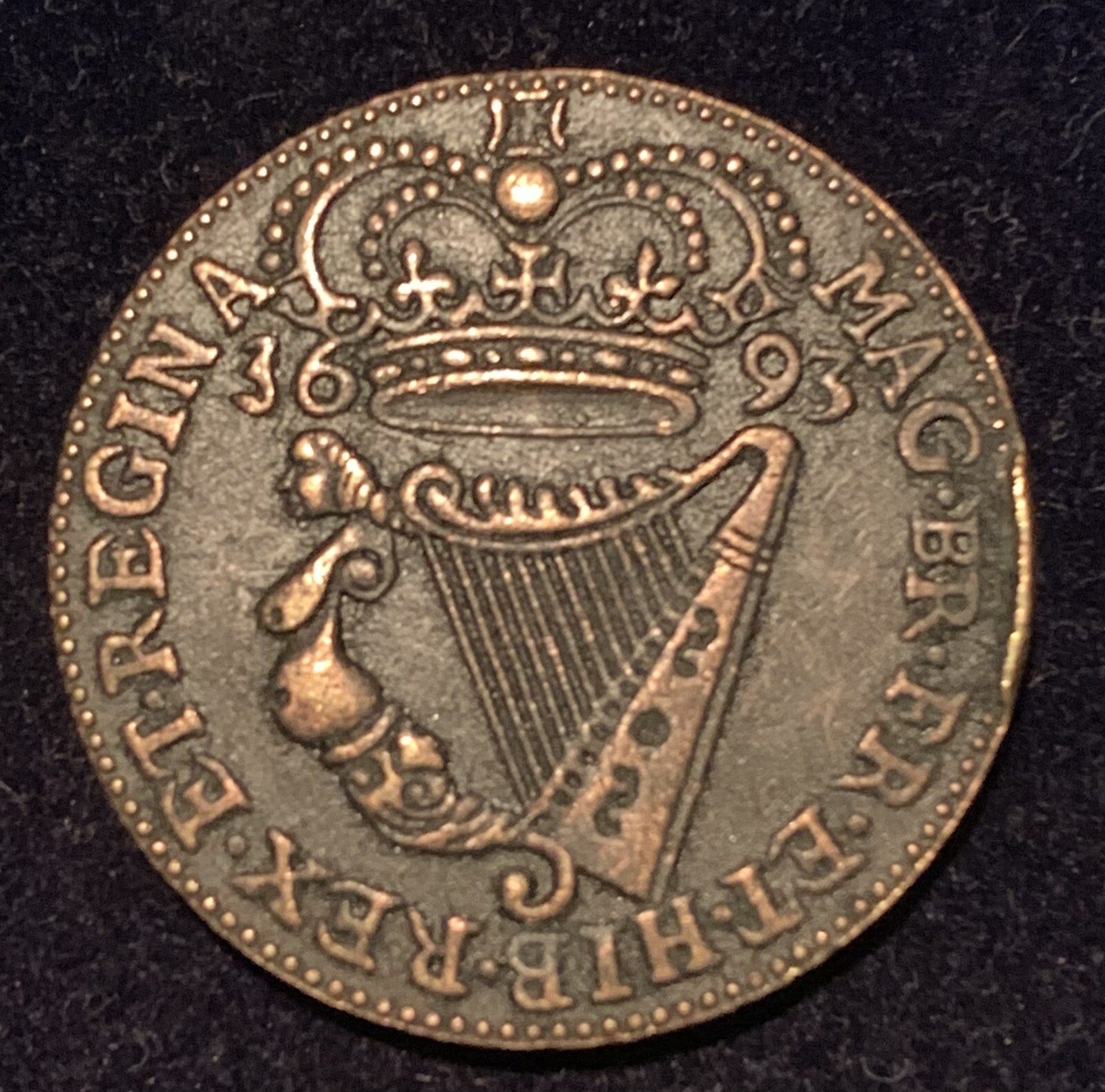 1693 🇮🇪 Ireland William III & Mary II Historical Token Exonumia | eBay UK