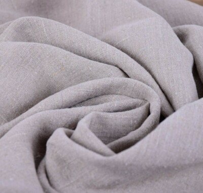 Pure 100% Natural Washed Linen Soft Fabric 240gsm, 150cm Wide Natural ...