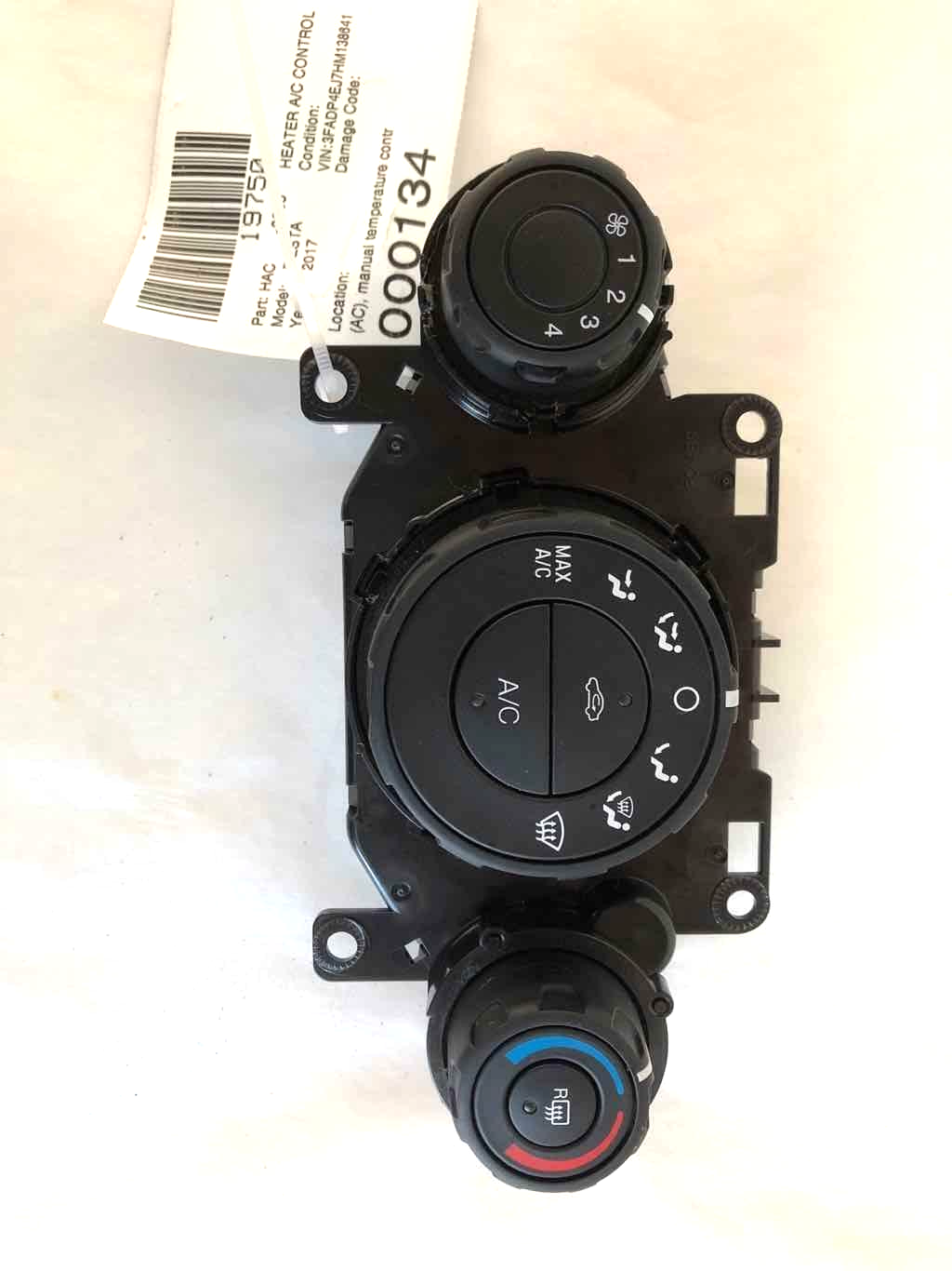 2014- 2019 FORD FIESTA A/C Heater Climate Temperature Control Module ...