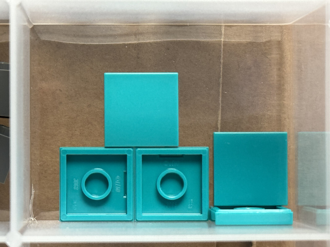 LEGO Parts - Dark Turquoise Tile 2 x 2 with Groove - No 3068b - QTY 5 ...