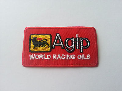 Agip Sew / Iron On Patch Motorsports Motor Racing Oils Fuels | eBay UK