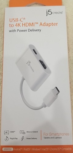 j5create USB-C to 4K HDMI with Power Delivery Adapter | eBay