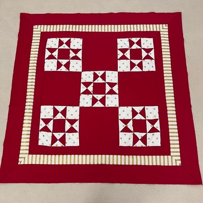 Handmade Christmas Star Baby Quilt Top 47x47" Pieced~ BABY/BED/Wall ...