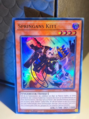 Springans Kitt SDAZ-DE002 ultra rare 1.Auflage Ungeheuer Finsternis Yu ...