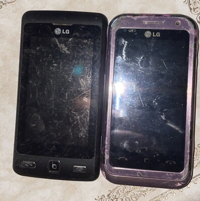 LG KM900 (Purple) and LG KP501 (Black) GSM Smartphone lot x 2 | eBay