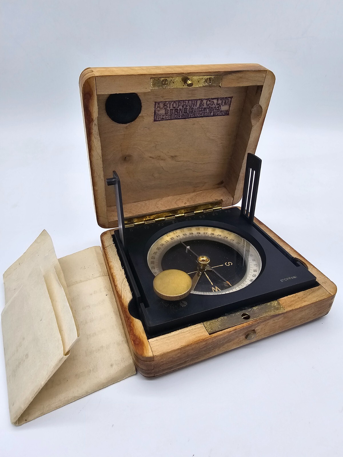 Antique Stoppani Engineering Transit Compass c.late 19th Cent Swiss ...