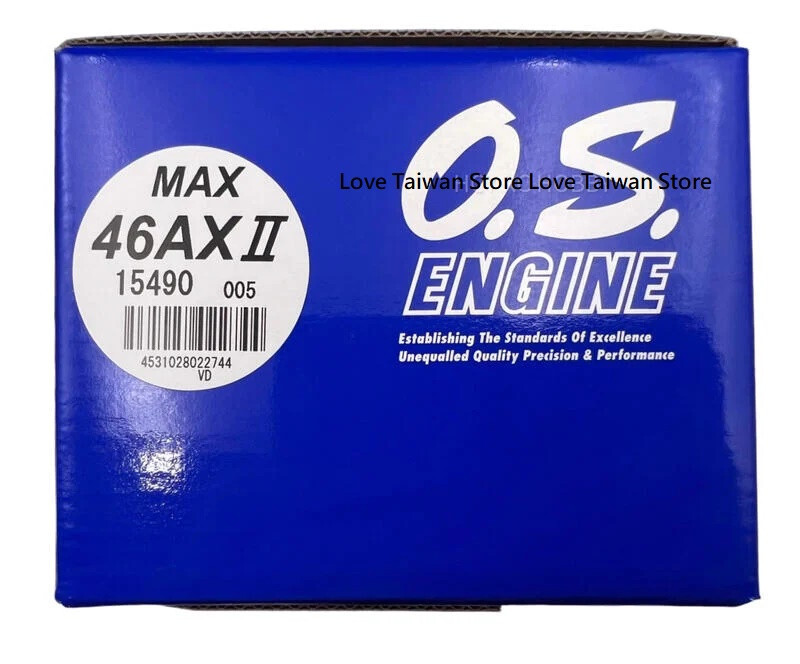 New OS MAX .46 AX II RC Airplane Engine With Muffler Two Stroke #15490 ...