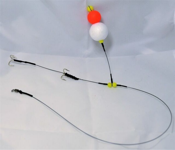 Size 4 Barbed Pop up Wire Trace Buy 4 & Get 1 Pike Fishing Dead Bait ...