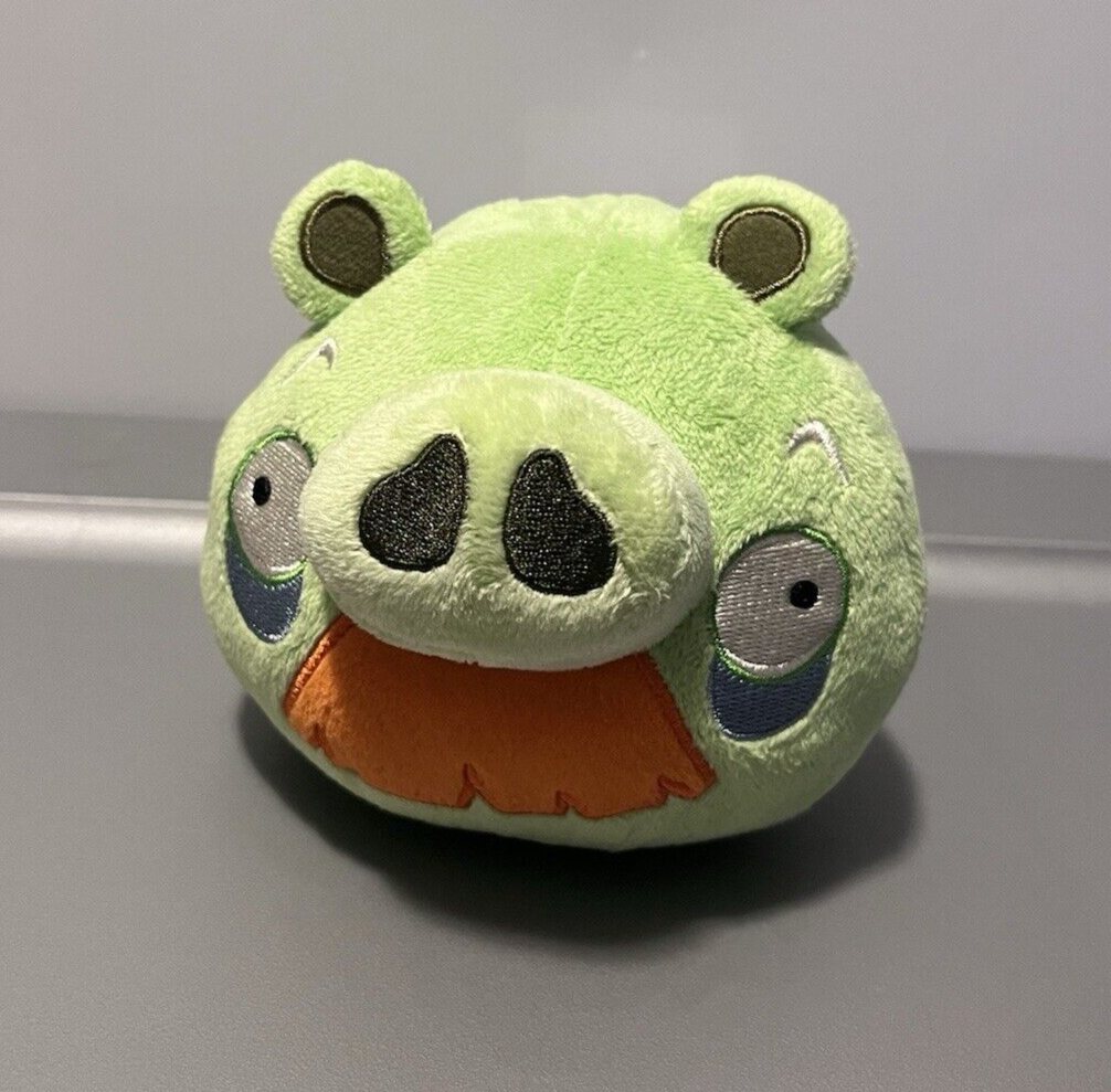 Commonwealth Angry Birds MUSTACHE PIG Plush 5" 2010 Finland Release ...
