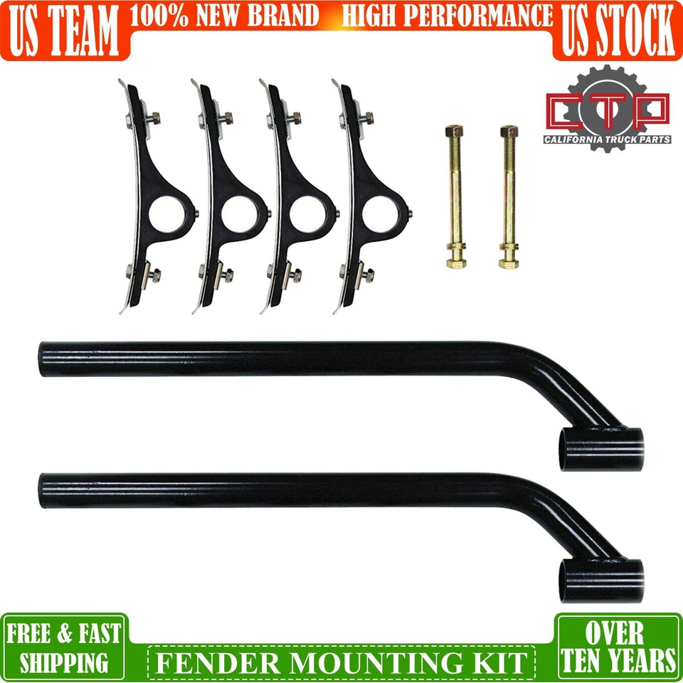 8591000 Fender Mounting Kit,Black Half Fender Bracket Set for Semi ...