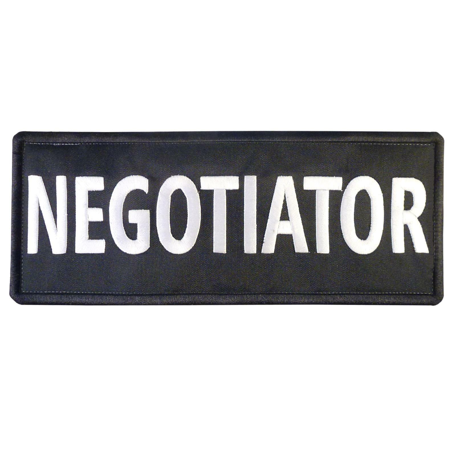 NEGOTIATOR big XL 10x4 inch embroidered SWAT tactical touch fastener ...