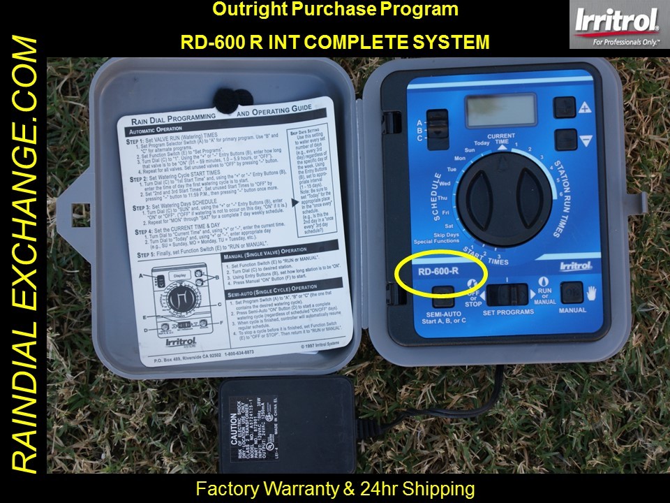 NEW INTERIOR Irritrol / Hardie Rain Dial RD-600 R / RD-600 INT SYS -5yr ...