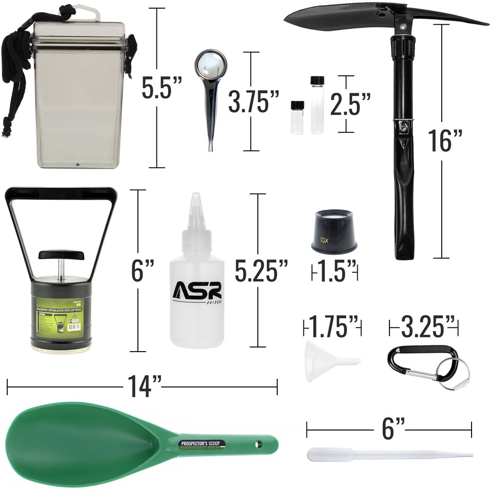 ASR Outdoor Complete Gold Panning Kit with Sluice Box and Classifier ...