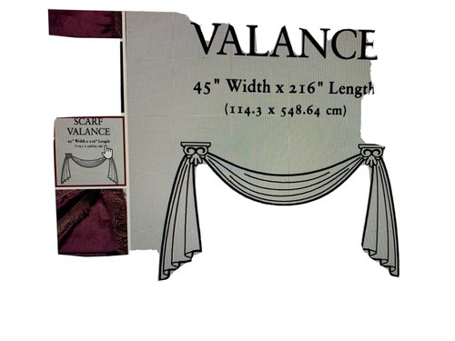Croscill Home Fringed Crepe Scarf Wine Color 45 X 216. Set Of Two | eBay