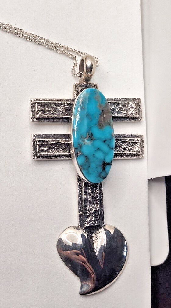 Santo Domingo Dragonfly Isleta Pueblo Cross Pendant Native American ...