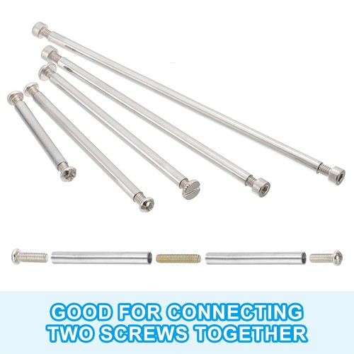 75mm (3") Round Coupling Nuts Kit, M4 Thread Connector Hardware ...