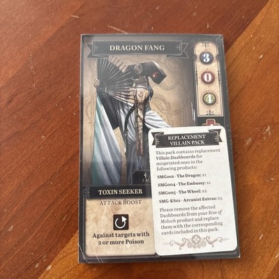 The World of Smog Rise of Moloch Board Game Replacement Villain Card ...
