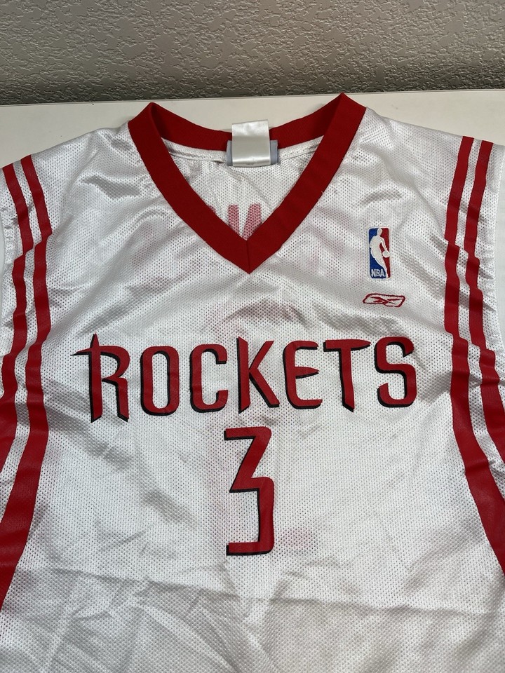 White Reebok Houston Rockets Steve Francis Jersey Men's L Large | eBay