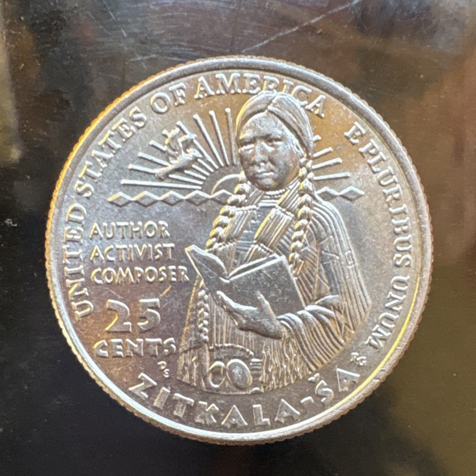RARE 2024 - error “IN COD WE TRUST” 2024 Zitkala-Ša D Quarter ...