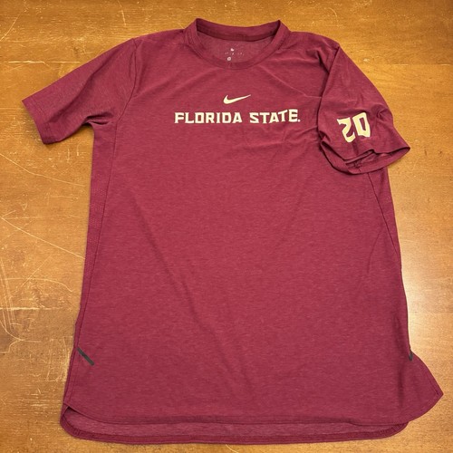Florida State Seminoles Shirt Mens Medium Red Short Sleeve Tech Dri Fit ...