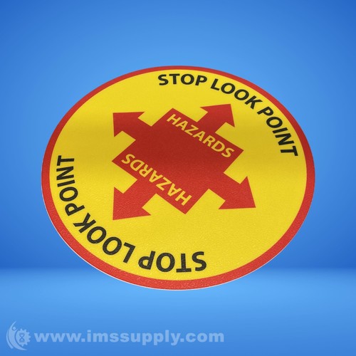 17 inch Stop Look Point Hazard Round Sign FNIP | eBay