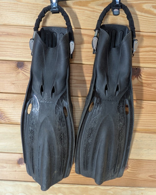 Oceanic Viper Open Heel Dive Snorkel Fins Flippers XL - XS Scuba Spring ...