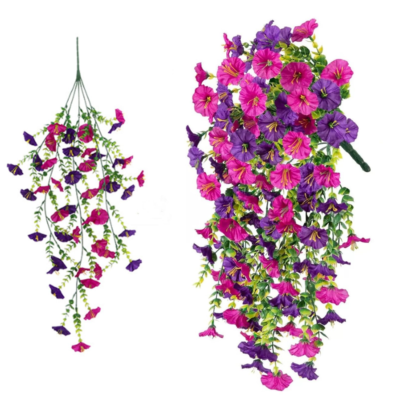 Fake Flowers for Outside,uv Resistant Artificial Outdoor Flowers, 1 ...